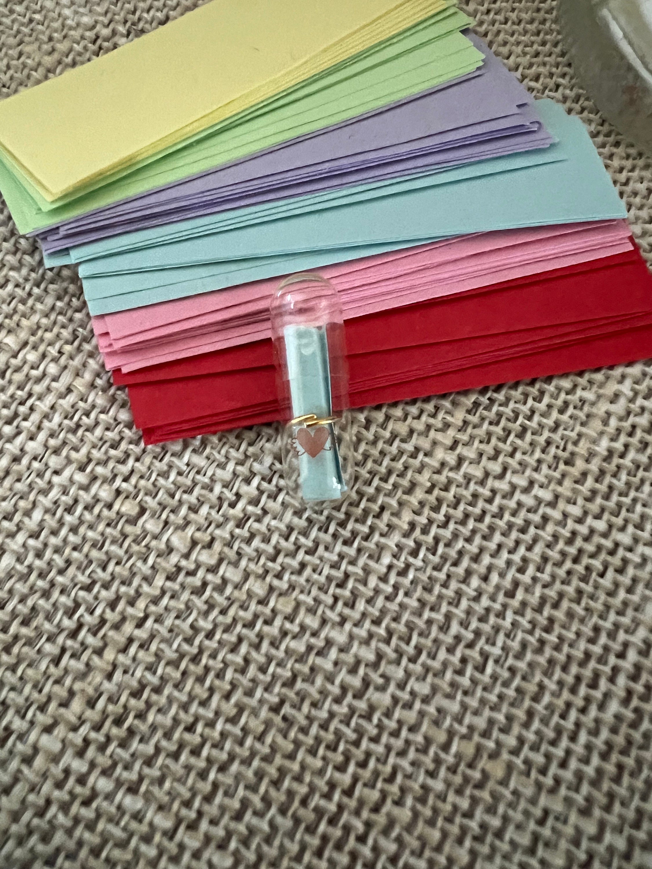 DIY Message Capsules in Glass Jar - Etsy