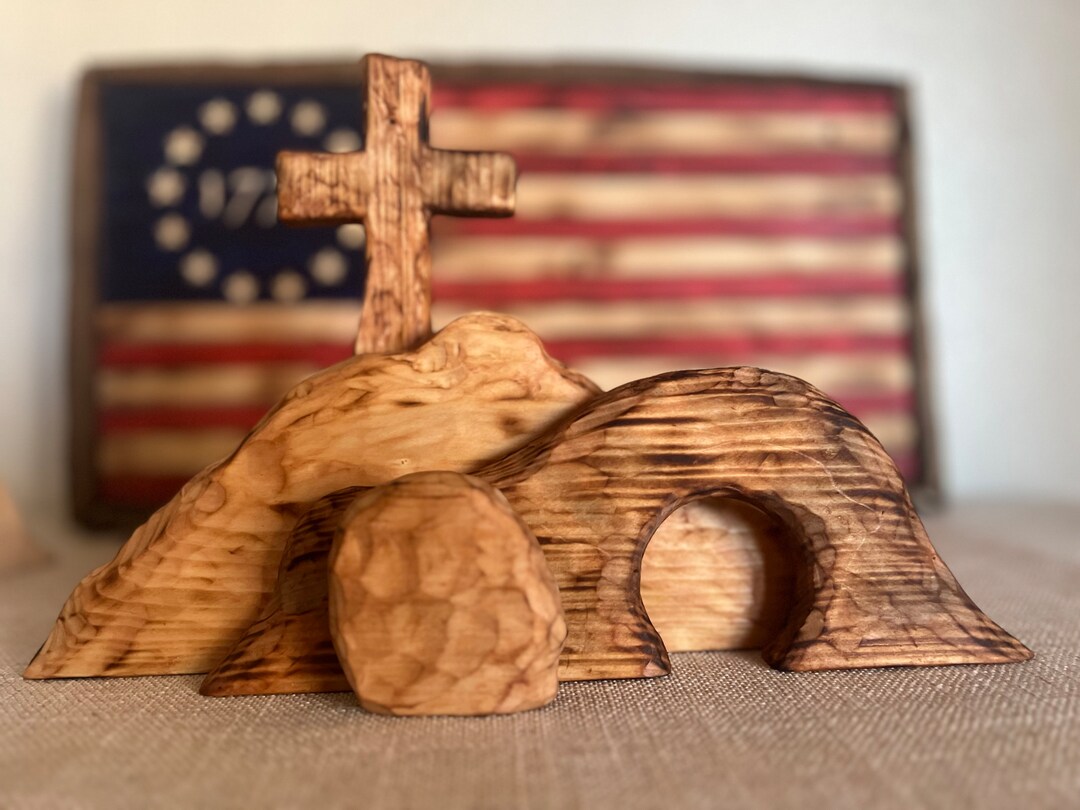 Hand-carved Wooden Empty Tomb Display - Etsy