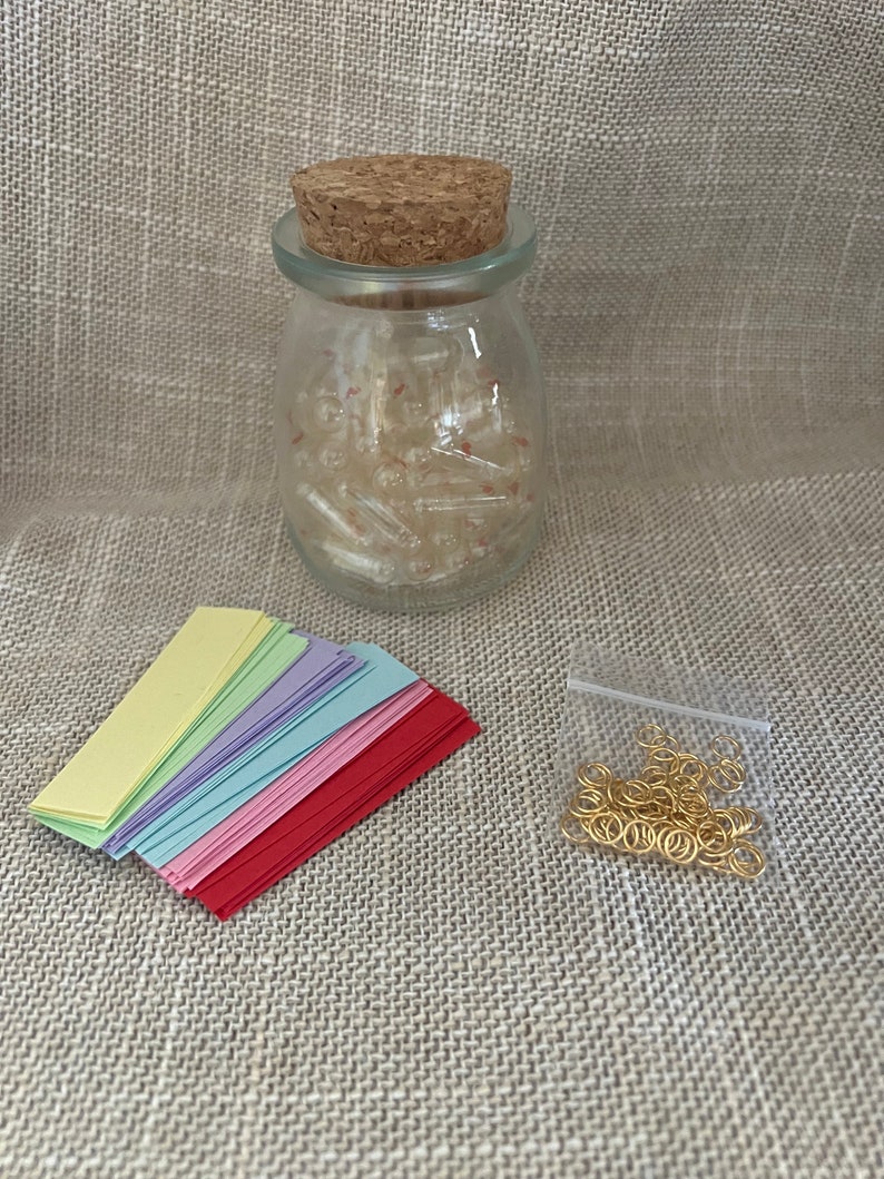 DIY Message Capsules in Glass Jar - Etsy