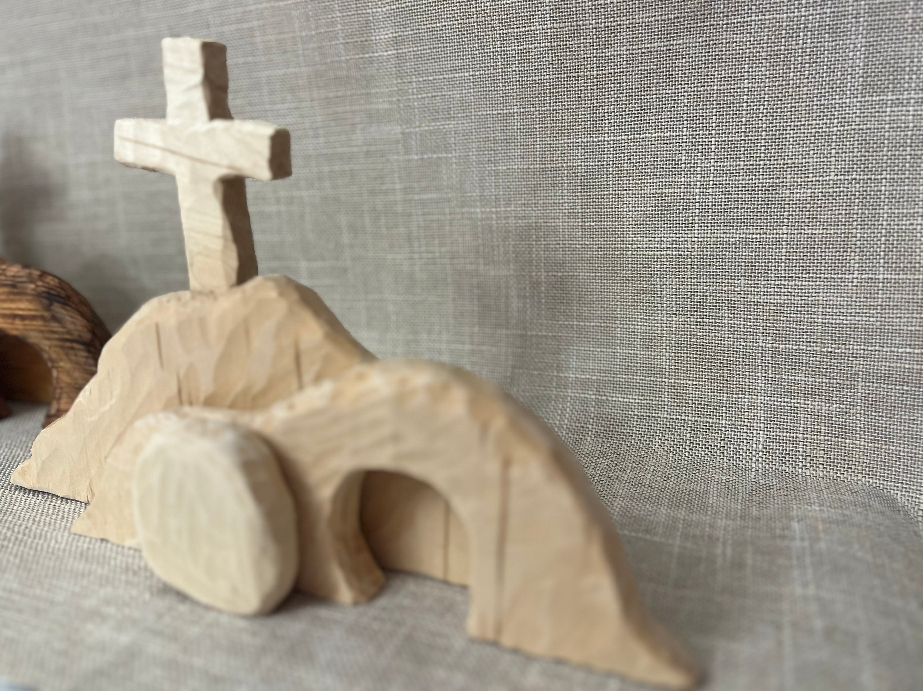 Hand-carved Wooden Empty Tomb Display - Etsy