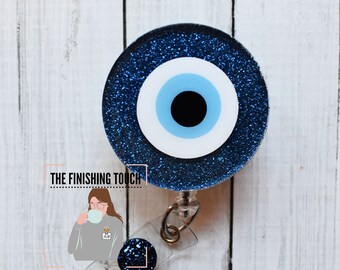 Evil Eye Id Badge Reel - Etsy
