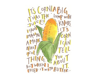 Tik Tok Corn Poster - Etsy