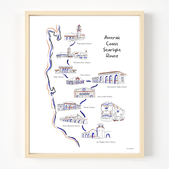 Amtrak California Map Stations