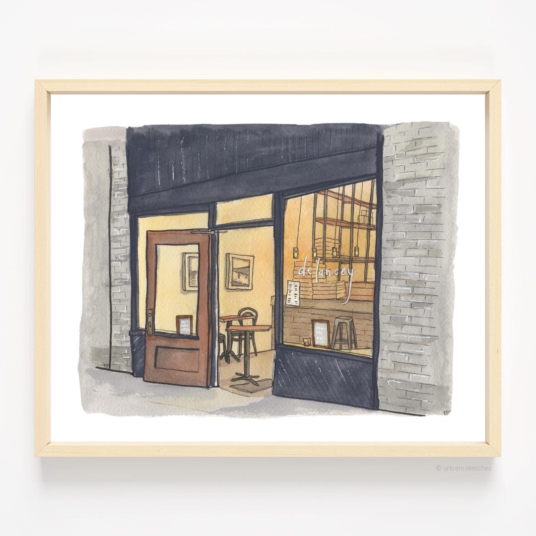 Delancey Seattle | Fine Art Print of Original Watercolor Painting ...