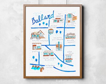 Ballard Map - Etsy