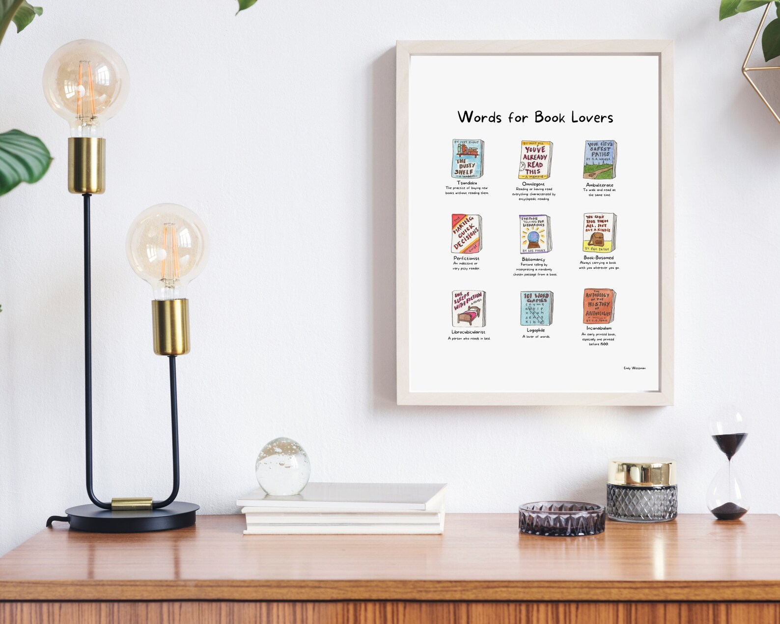 Words for Book Lovers | Watercolor Art Print - Etsy