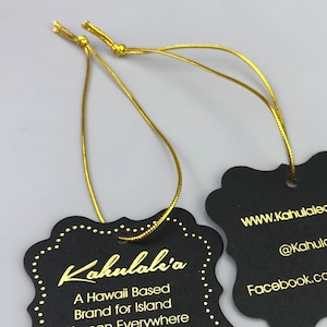 Custom Elastic Tags, Elastic Hang Tag, Hang Tag Elastic Loops, Elastic ...