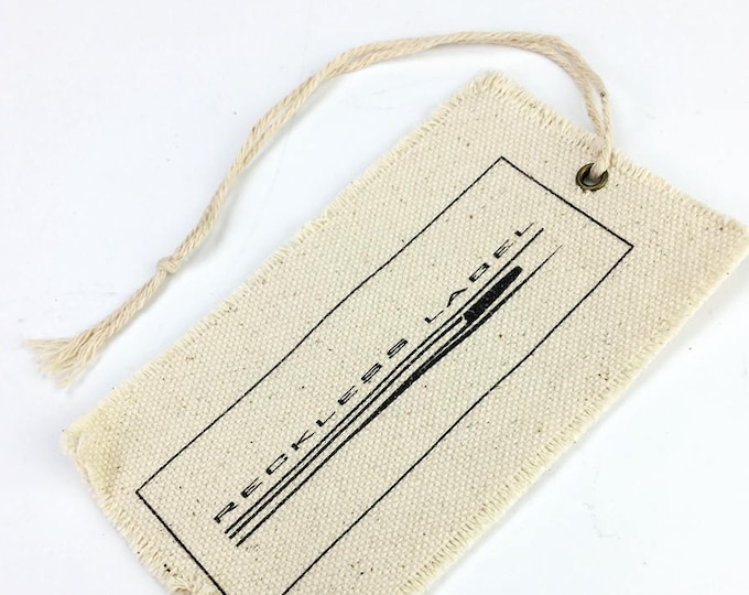 1000 Pcs Custom Cotton Hang Tag, Beige / White Cotton Hang Tag, Fabric ...