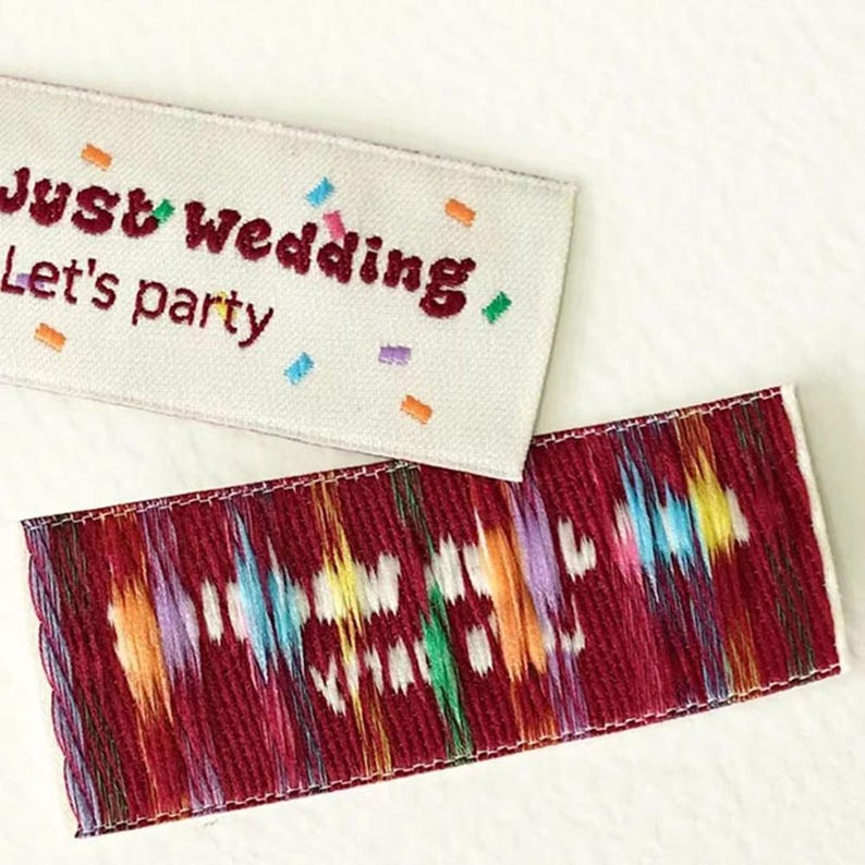 500 Custom Clothing Labels, Woven Labels, Clothing Labels , Hem Tags ...