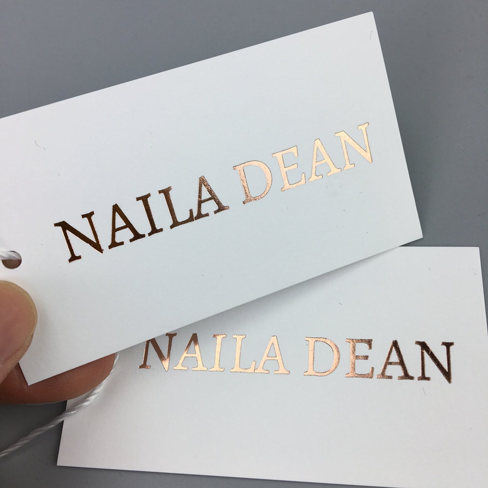 Custom Rose Gold Foil Hang Tags Rose Gold Hang Tags for - Etsy
