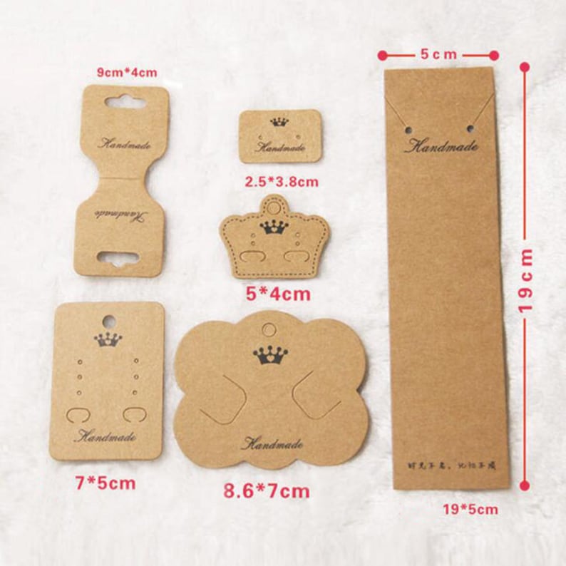 Custom Earring Paper Display Cards Custom Earring Cards - Etsy