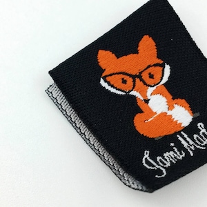 Custom Woven Label, Triangle Folded Fabric Cloth Labels, Center Fold ...