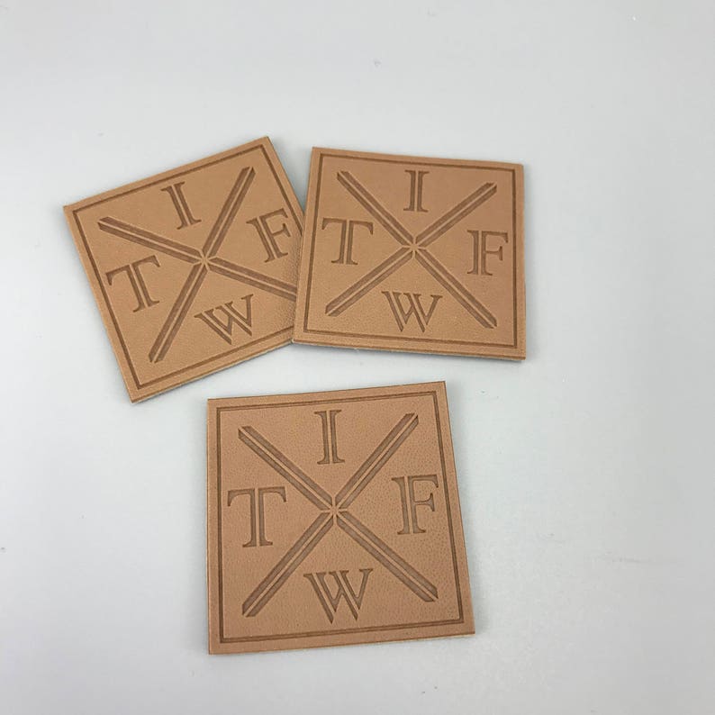 Custom Garments Leather Patch Embossed Leather Patch for - Etsy