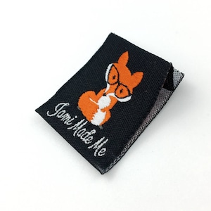 Custom Woven Label, Triangle Folded Fabric Cloth Labels, Center Fold ...