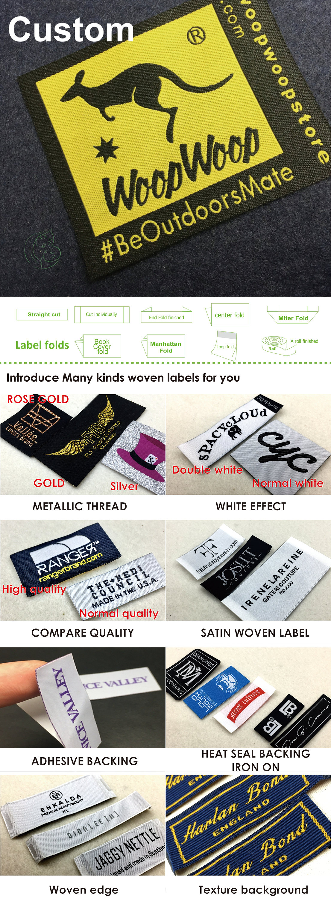 50pcs Custom Clothing Labels Woven Labels Cleidung Labels | Etsy