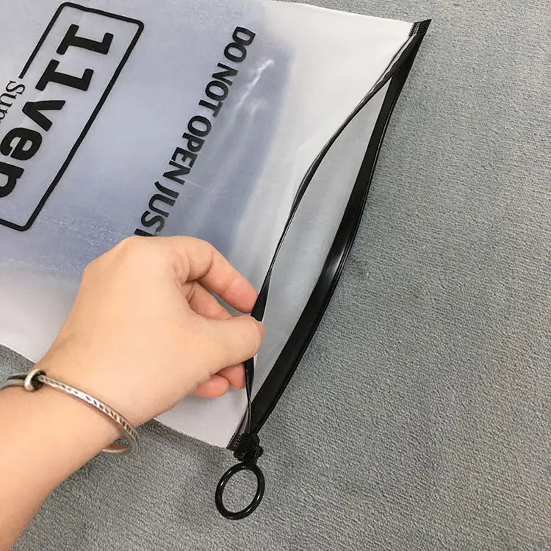 100pcs Custom Frosted Zipper Bags, Custom Packaging for Clothing ...