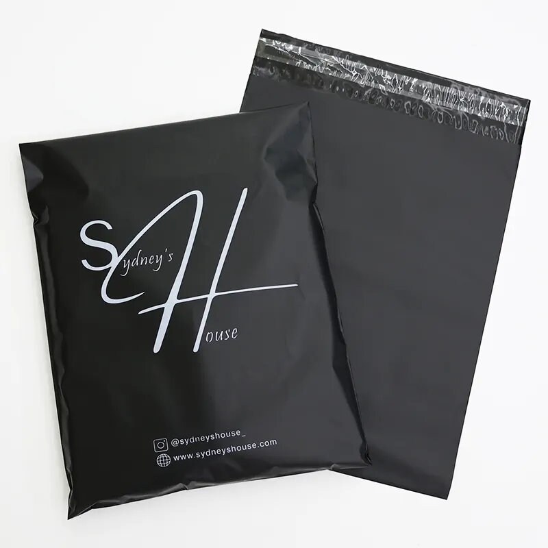 Custom Matte Black Poly Mailers: Self Sealing Shipping Bags - Etsy