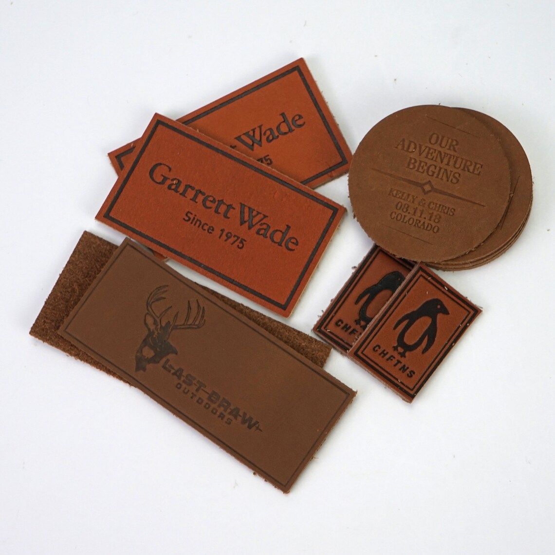 High Quality Hot Stamping Custom Logo Embossed Real Leather | Etsy