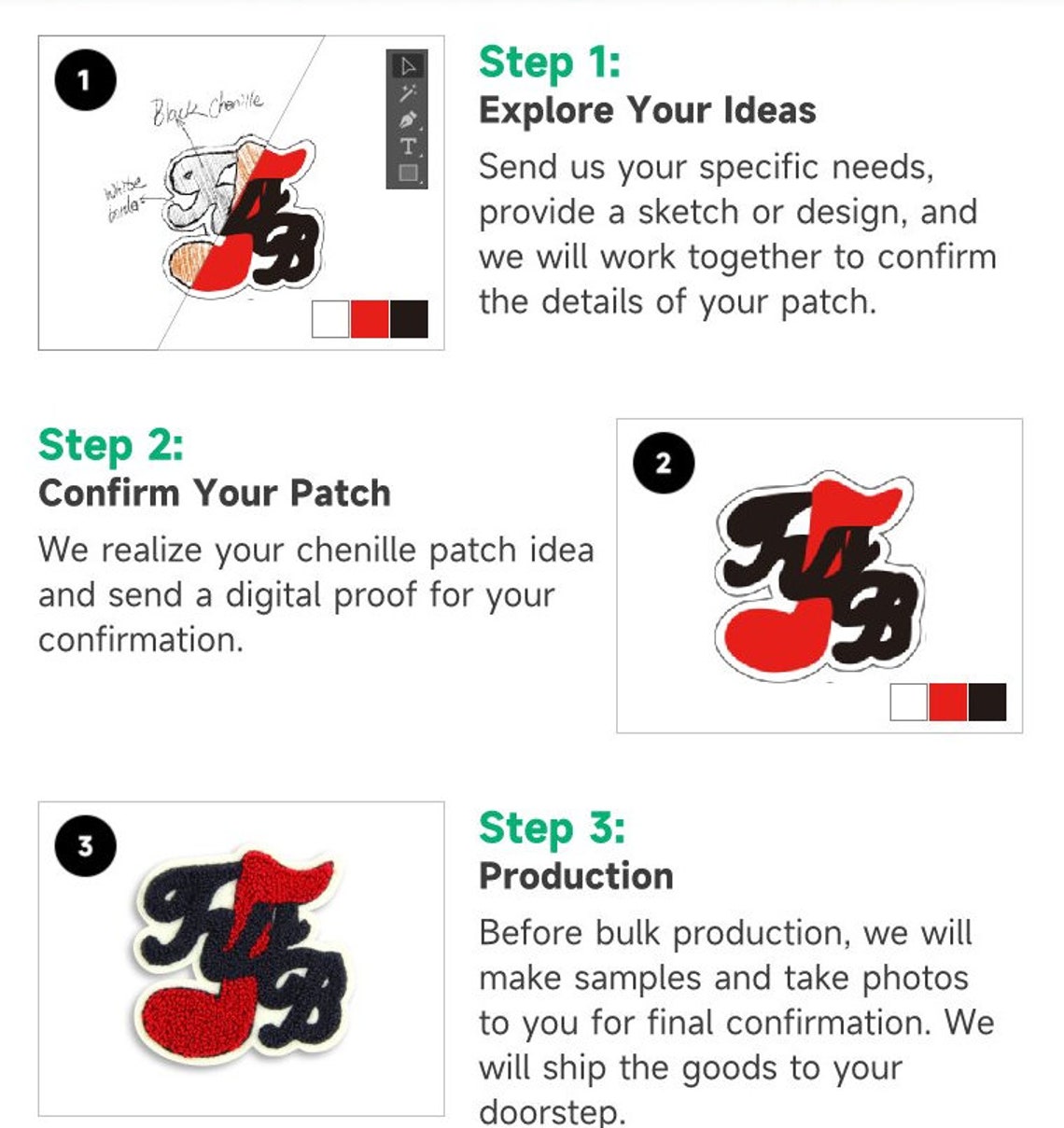 Custom Chenille Patches & Varsity Letters Custom Chenille - Etsy