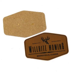 Custom Debossed Leather Patch, Leather Jeans Patches With Iron on ...