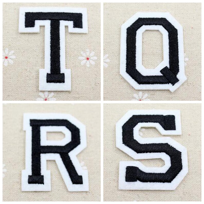 Wholesale Letter Patches Embroidered Letter Patches Iron on - Etsy