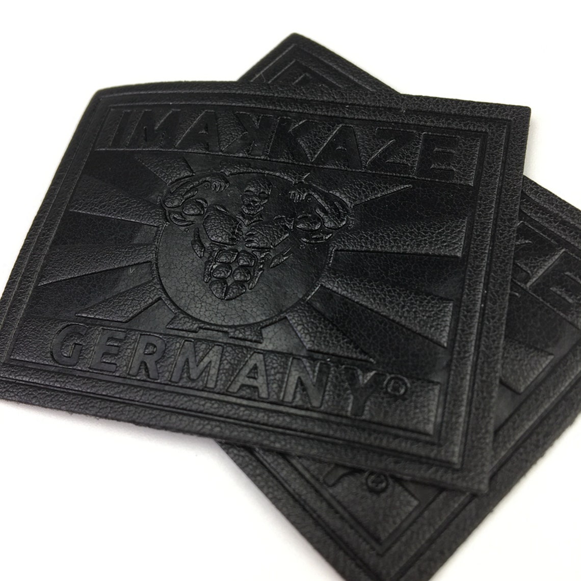 100 Brown or Black Leather Patches Custom Regular Sized - Etsy