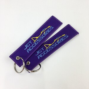 200 Custom Keychain Jet Tag Remove Before Flight Embroidered Key Ring ...