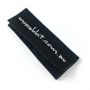 Custom Woven Label, Triangle Folded Fabric Cloth Labels, Center Fold ...