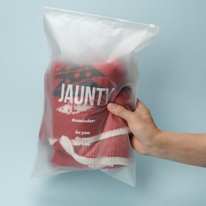 200 Custom Plastic Bags 10x14, Zipper Bag, Frosted Bags, Frosted Bags ...