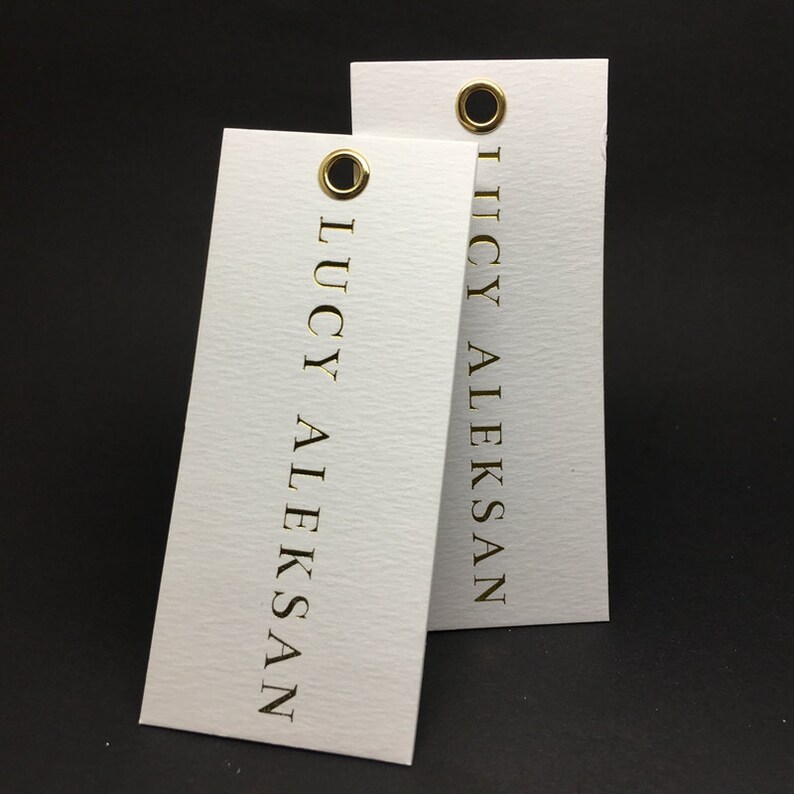 Custom Texture Paper Hang Tags for Clothing Gold Foil Texture - Etsy