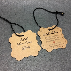 Custom Kraft Tags, Kraft Paper Tags, Kraft Paper Tags With String ...