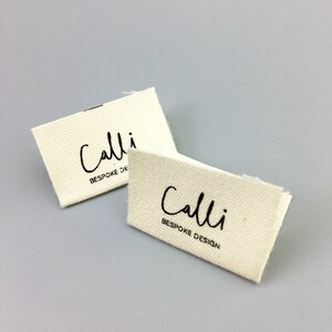 500custom Natural Cotton Labels, Sewing Label,cotton Printed Labels ...