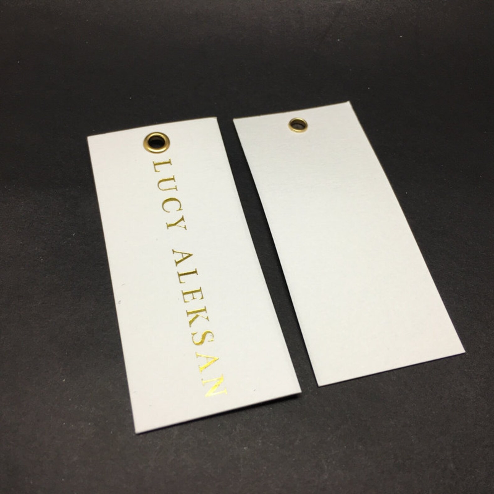 Custom texture paper hang tags for clothing gold foil texture | Etsy