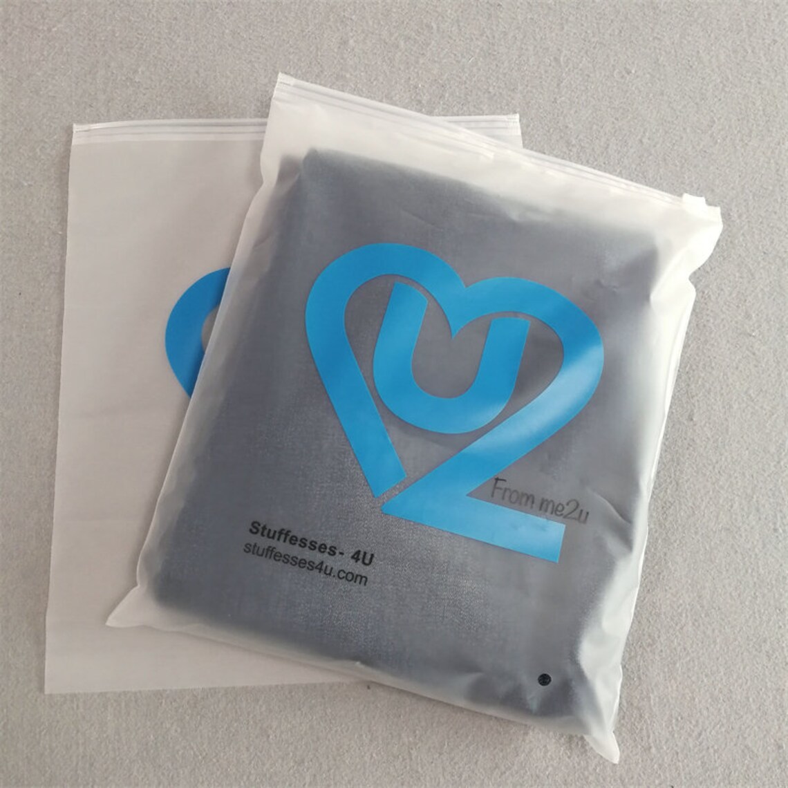 CUSTOM Dark Beige Frosted Zip Bags Black Zip Bag High - Etsy