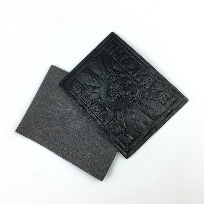 200 Custom Embossed Leather Patch PU Leather Patch Custom | Etsy