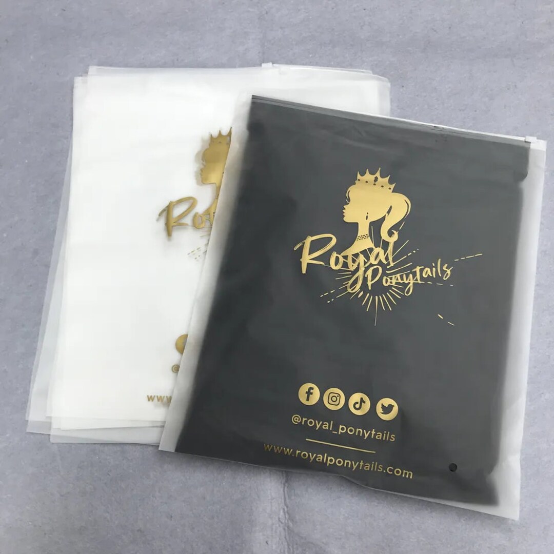 100-1000pcs Custom Frosted Zipper Lock Bags High Quality Plastic Bags ...