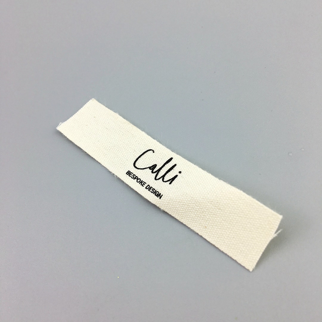 500custom Natural Cotton Labels, Sewing Label,cotton Printed Labels ...