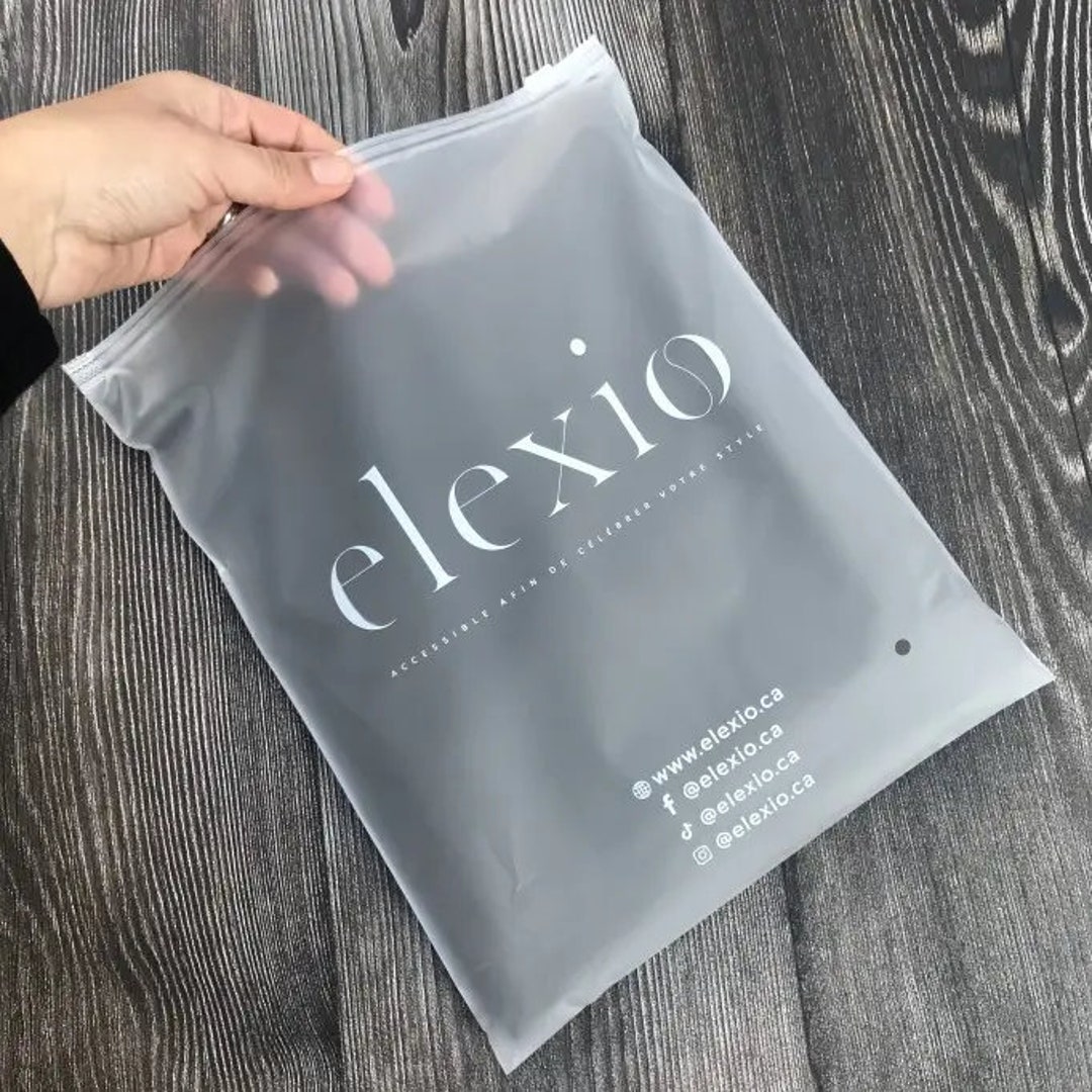 Custom Matte Zipper Bags With Logo Printed,packing Bags for Clothing ...