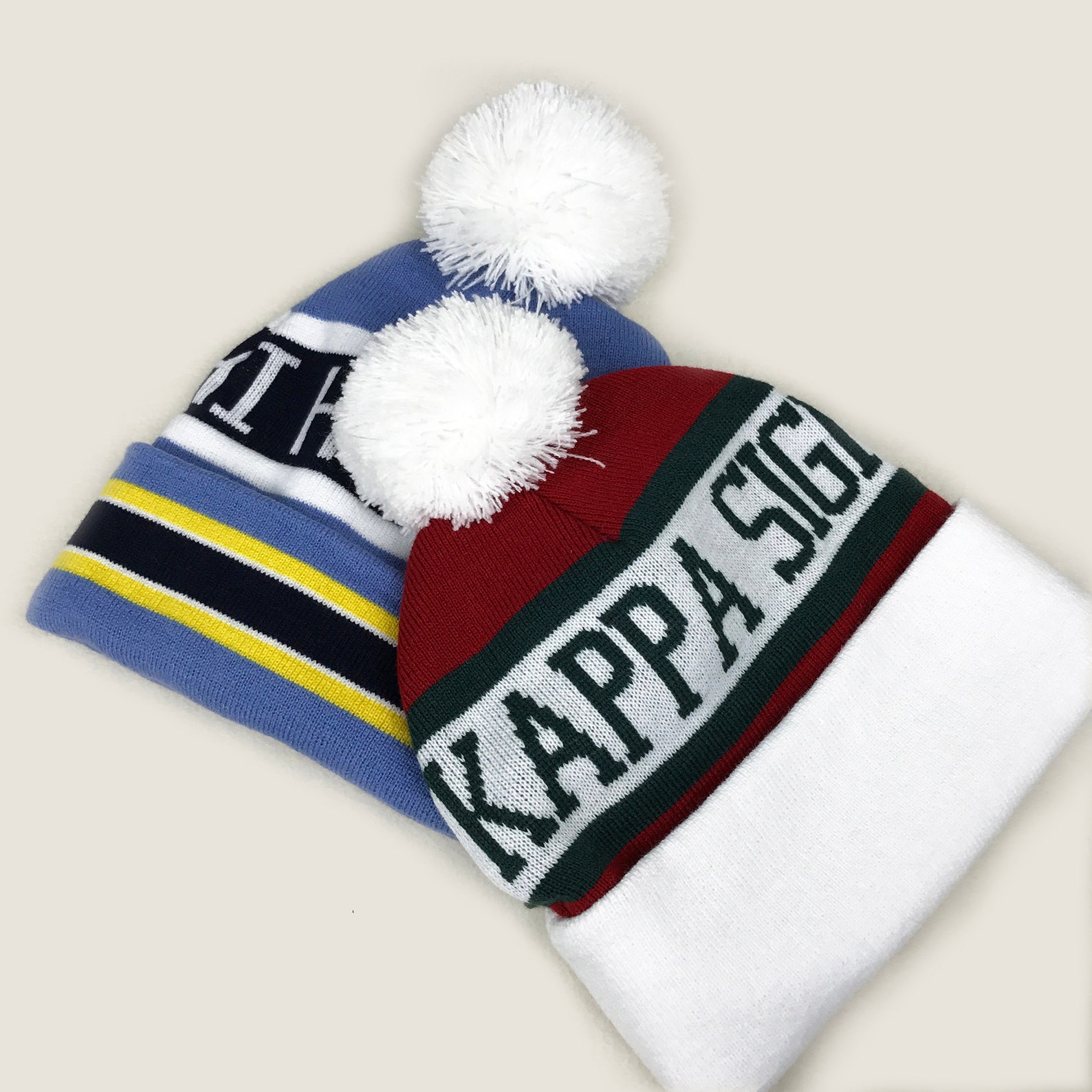 Custom Embroidery Personalized Text Ski Toboggan Knit Cuffed | Etsy