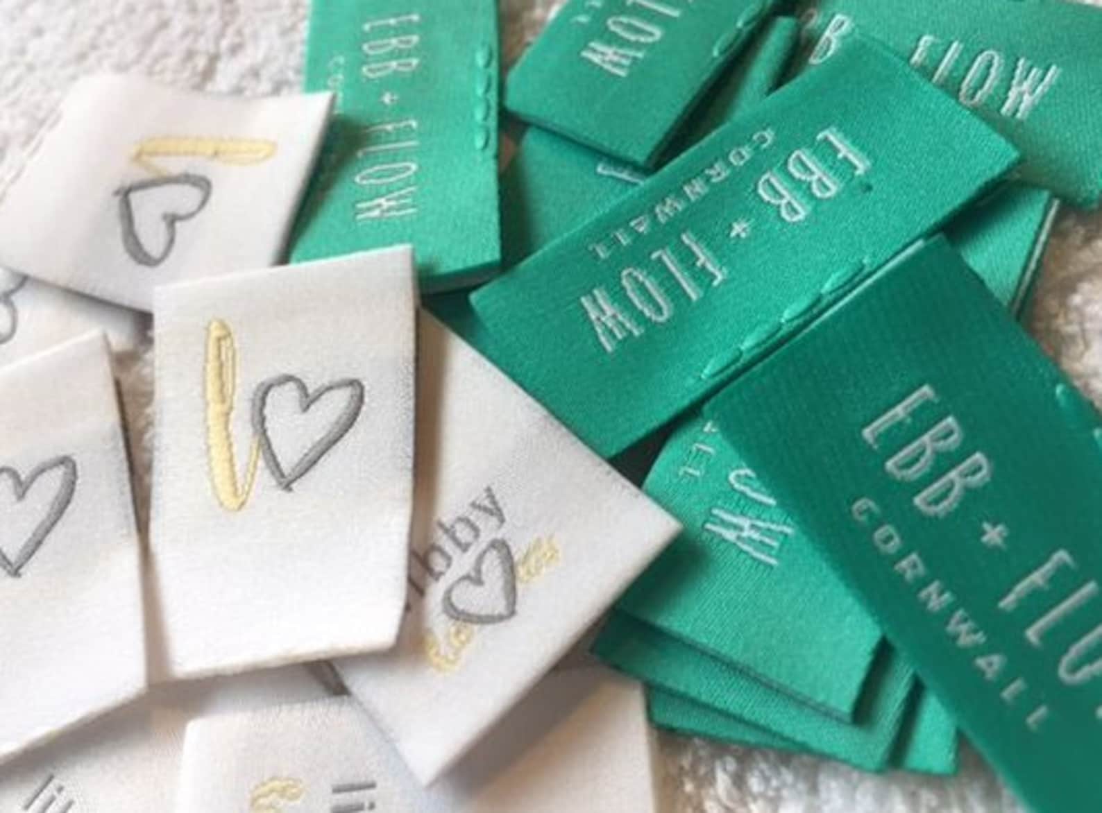 100 Custom Clothing Labels Silky Satin With FREE Cutting | Etsy