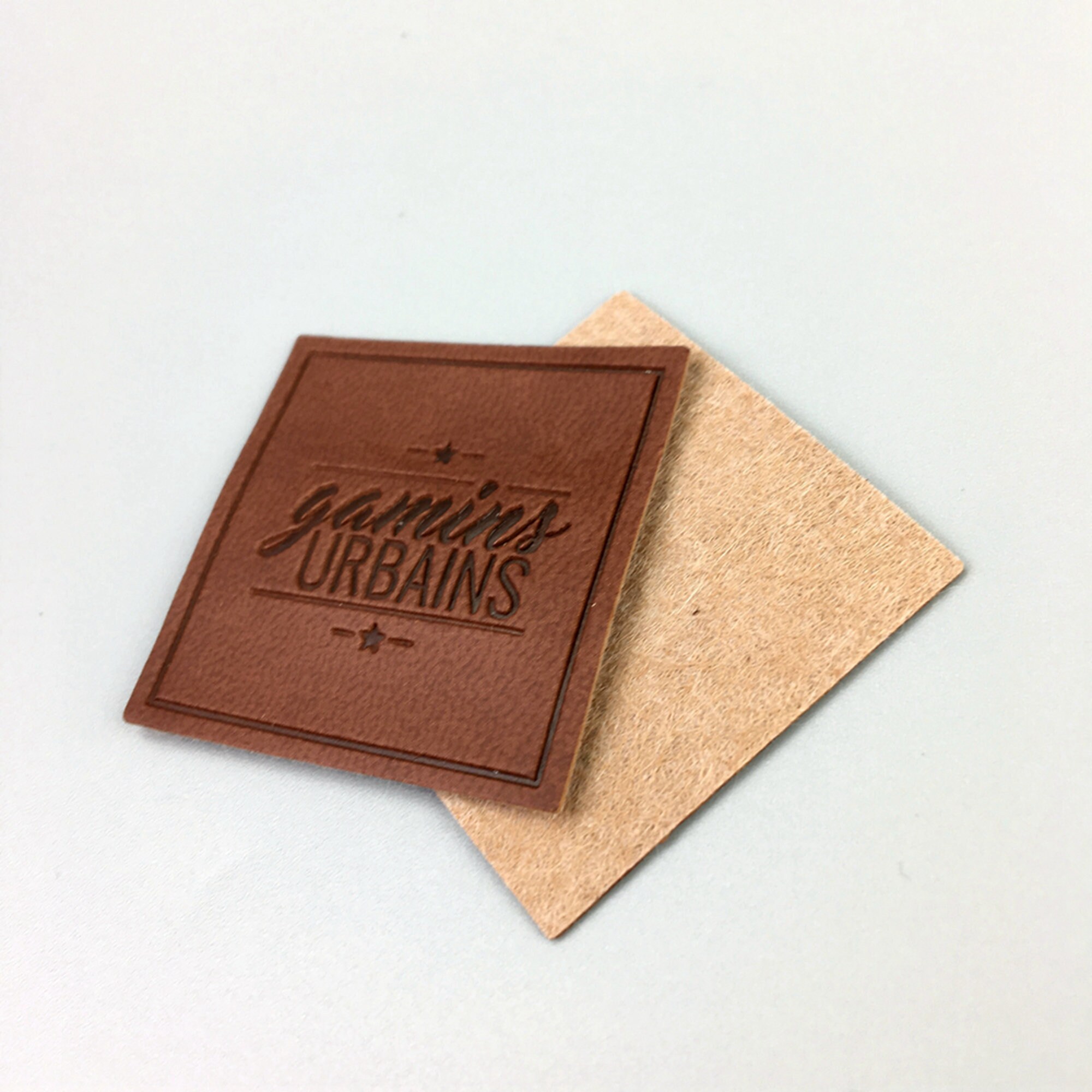 100 Brown or Black Leather Patches Custom Regular Sized - Etsy