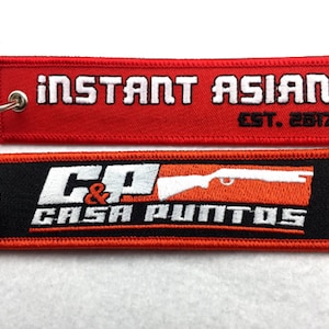 200 Custom Keychain Jet Tag Remove Before Flight Embroidered Key Ring ...