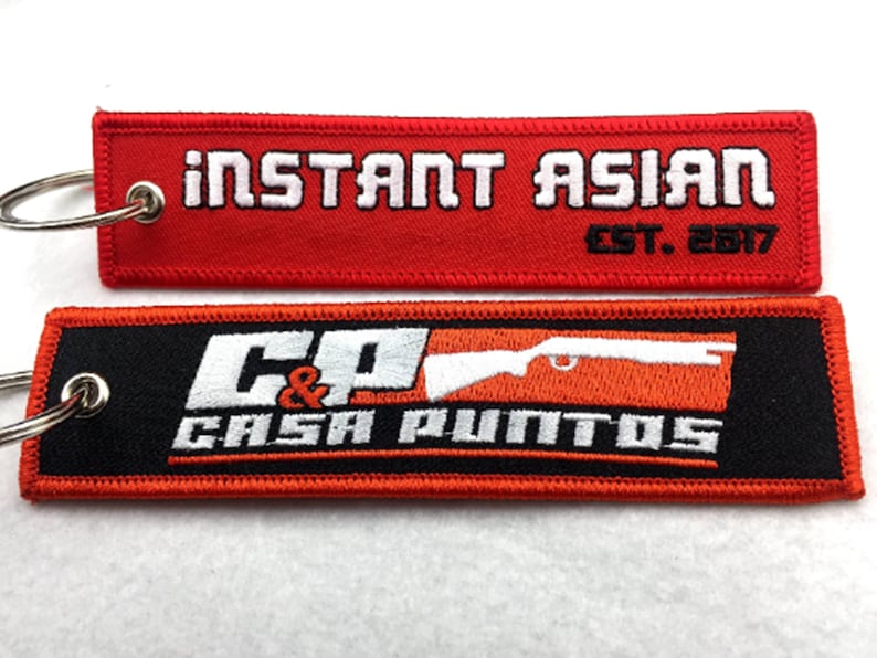 200 Custom Keychain Jet Tag Remove Before Flight Embroidered - Etsy