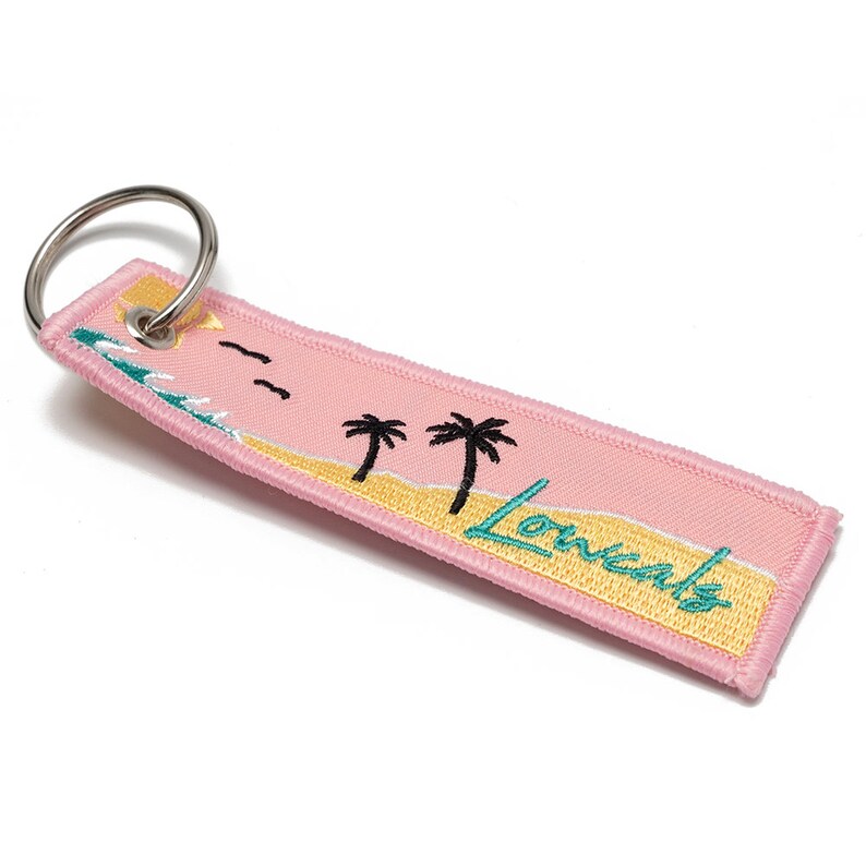 Custom Embroidered Keychain: Personalized Key Tag, Sports Team Option ...