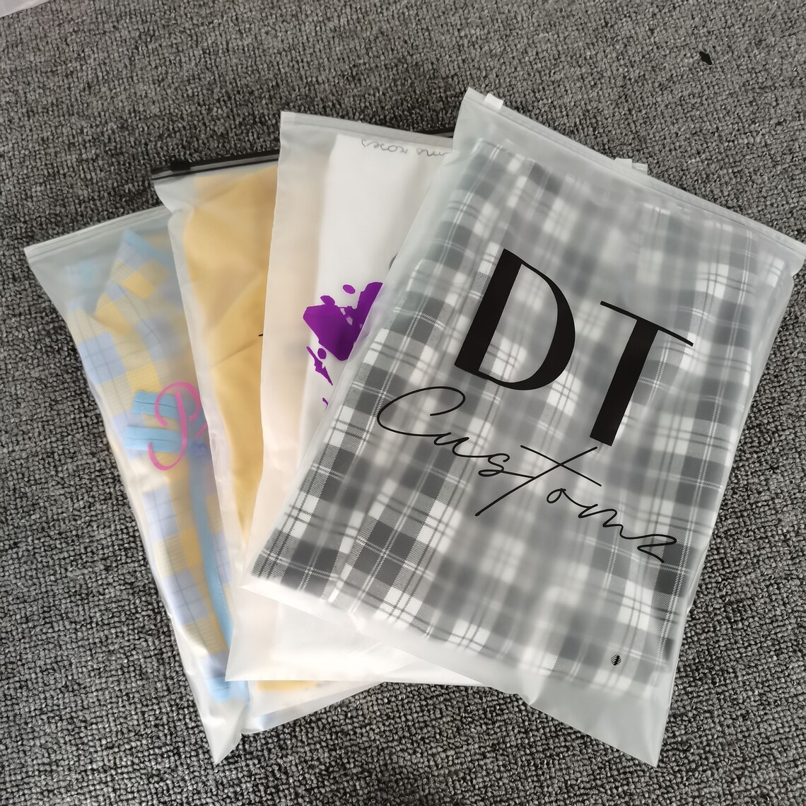 100 8x12 Custom Frosted Matte Plastic Bags Zipper Bags - Etsy