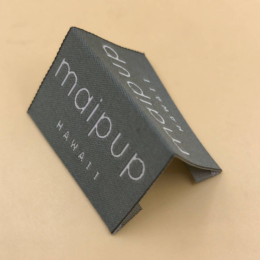 Custom jacquard woven label custom center fold jacquard | Etsy