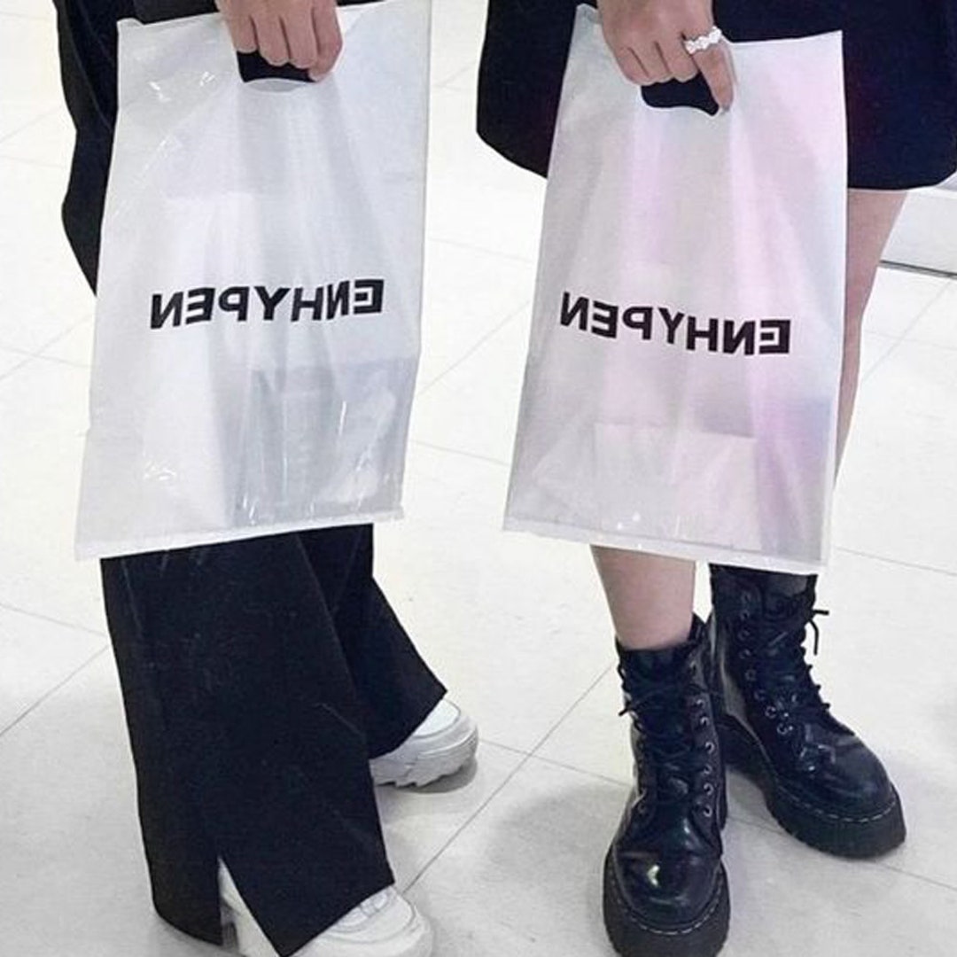 500 Custom Shopping Bags With Logo for Boutique Custom Plastic Gift ...