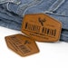 Custom Debossed Leather Patch, Leather Jeans Patches With Iron on ...