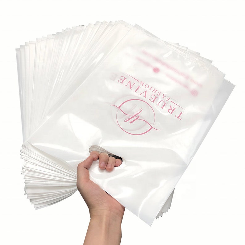 50 1000pcs Custom Shopping Bags With Logo For Boutique Custom Etsy