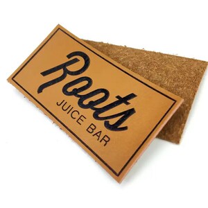 Custom Debossed Leather Patch, Leather Jeans Patches With Iron on ...